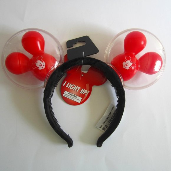 Disney | Accessories | Disney Parks Mickey Balloon Light Up Ear ...